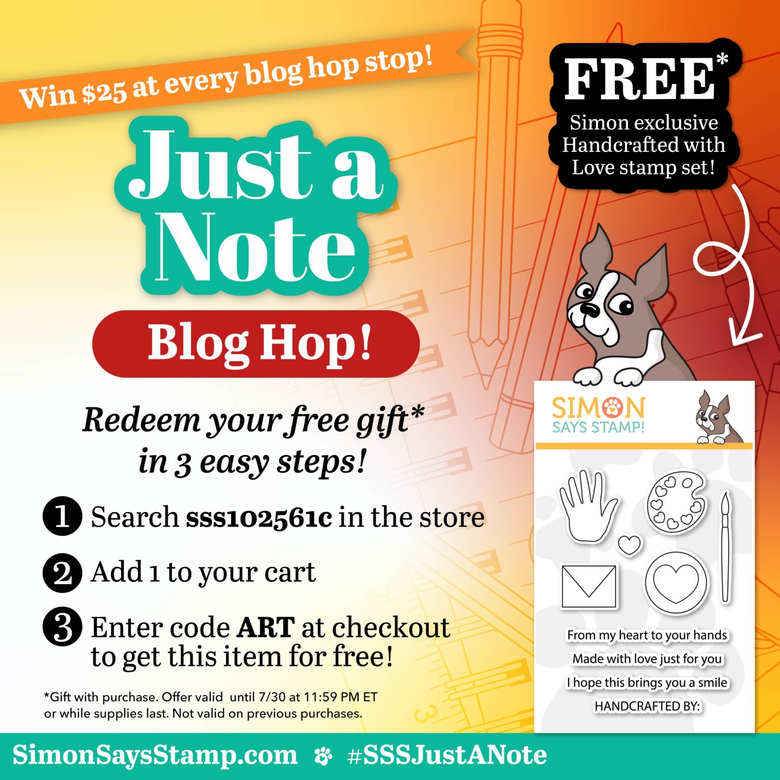 Simon Says Stamp Just a Note Release Blog Hop