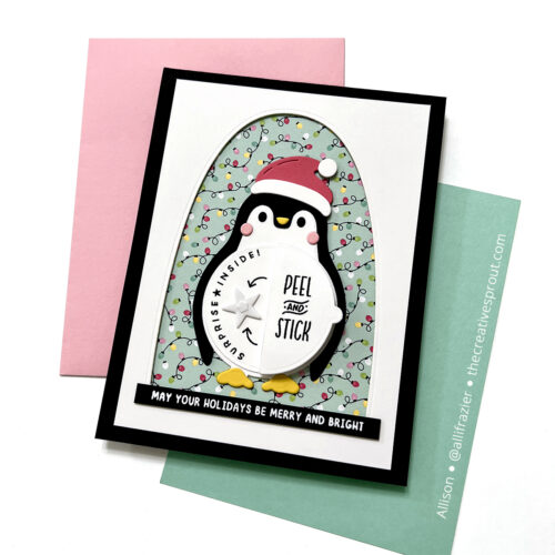 Adorable Interactive Penguin Card